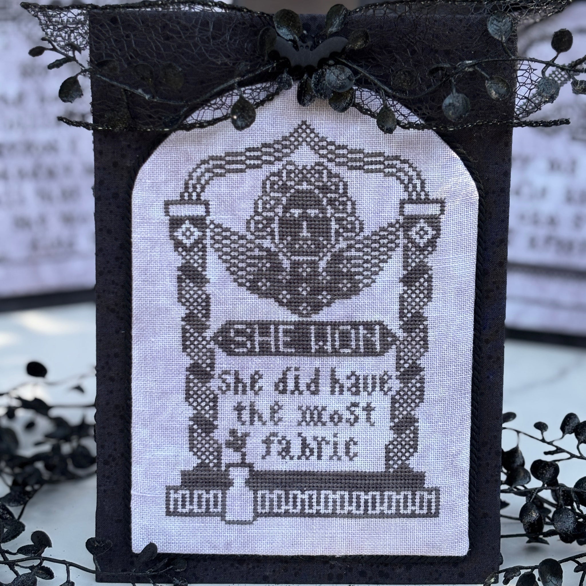 gravestone cross stitch pattern